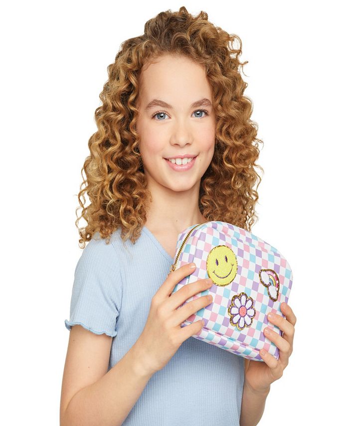 Make It Real Fashion Pouch with Patches - Macy's