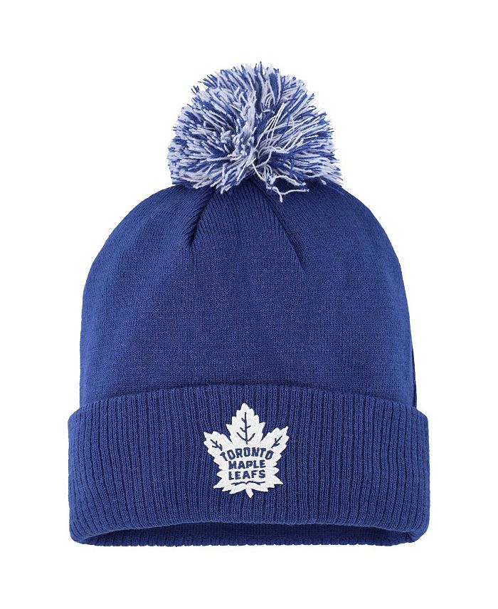 adidas Men's Blue Toronto Maple Leafs COLD.RDY Cuffed Knit Hat with Pom ...