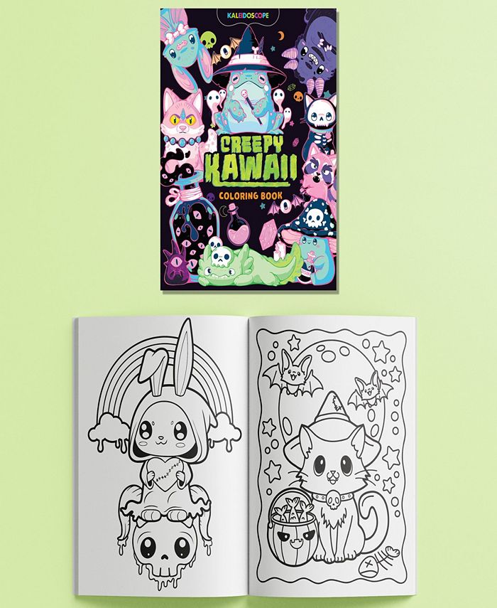 Kaleidoscope Creepy Kawaii Coloring Activity Kit - Macy's