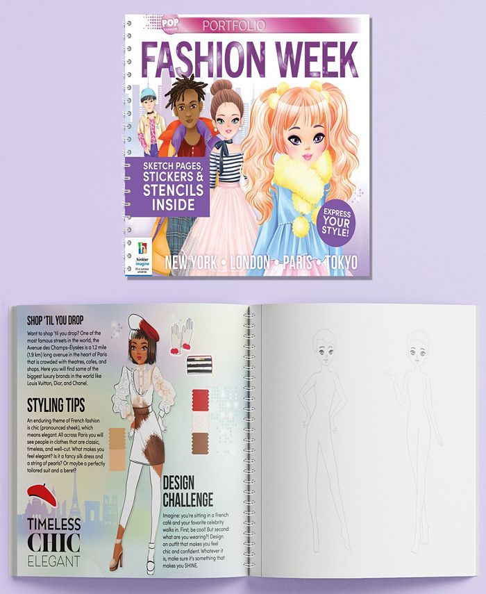 Kaleidoscope Pop Fashion Portfolio Fashion Week Kit - Macy's