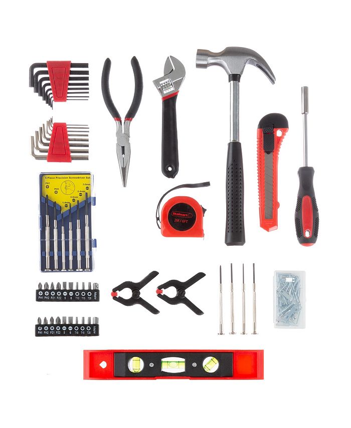 Stalwart Tool Kit - 132 Heat-Treated Pieces with Carrying Case ...
