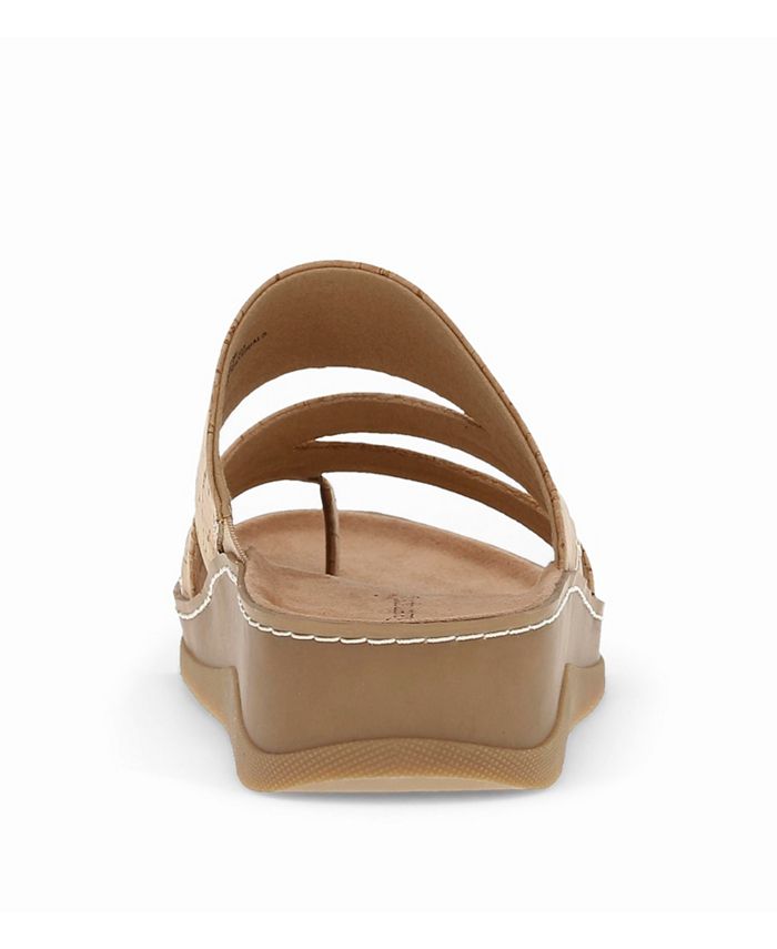Baretraps Women's Fresha Toe Loop Wedge Sandals - Macy's