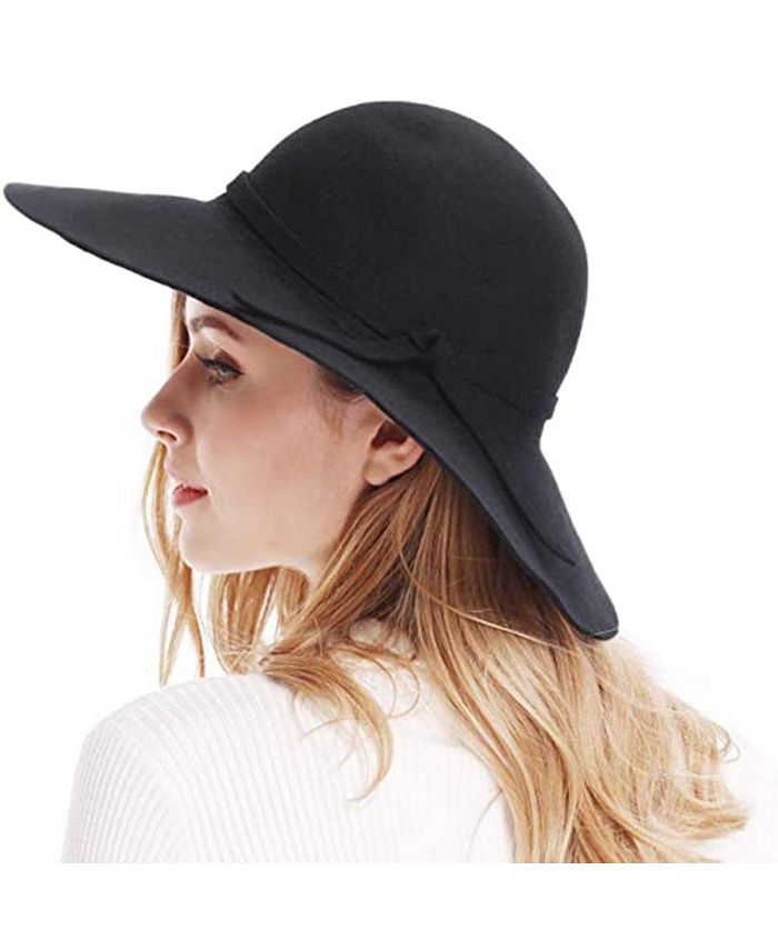 Haute Edition Women's Felt Wool Blend Floppy Hat - Macy's