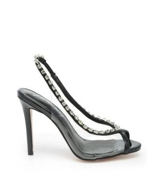 Camarine Diamante Embellished Clear High Heels sandals - Macy's