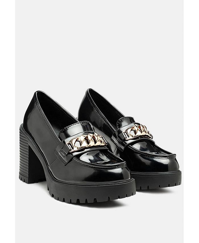 London Rag Women's sachs block Heeled chunky loafers - Macy's