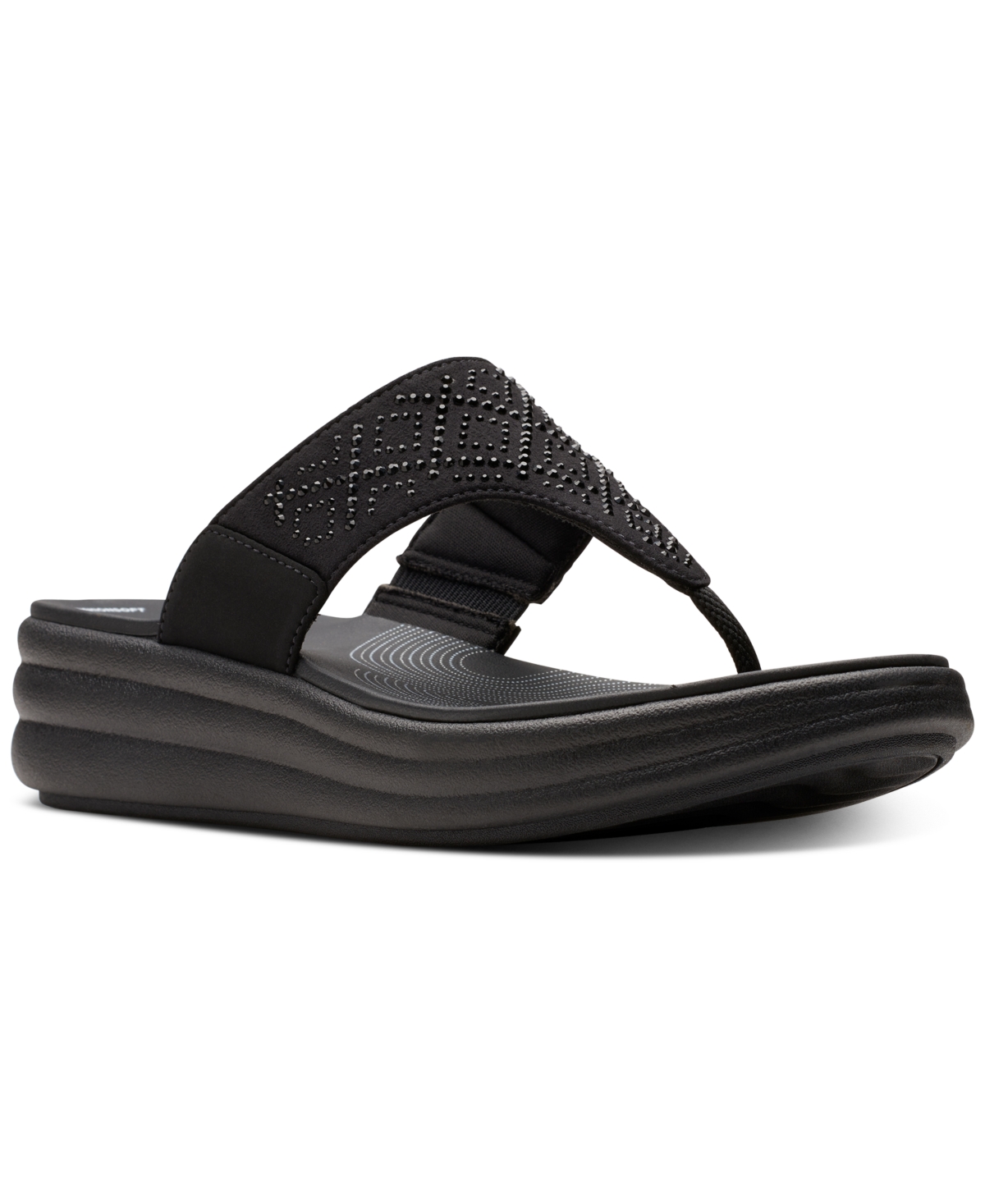 Click here for Clarks Womens Drift Way Sandals - Black prices