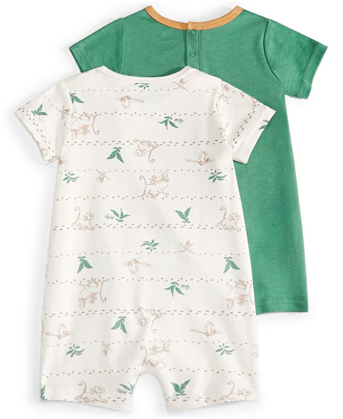 Disney Baby The Lion King Simba, Timon, Pumbaa & Zazu Printed Rompers ...