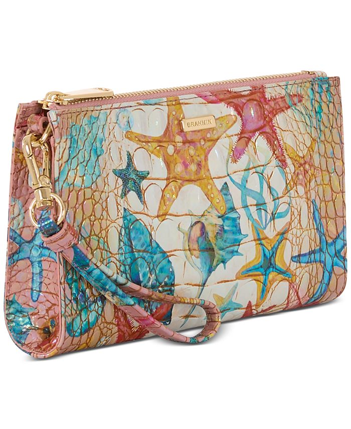 Brahmin Daisy Ombre Melbourne Embossed Leather Wristlet - Macy's