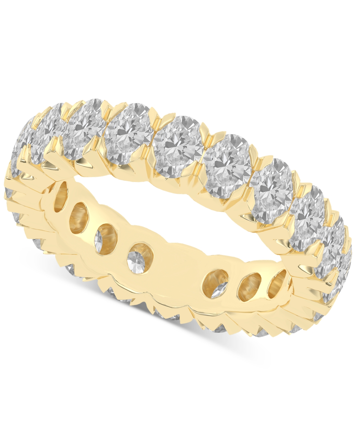 Click here for Diamond Oval-Cut Eternity Band (4 ct. t.w.) in 14k... prices