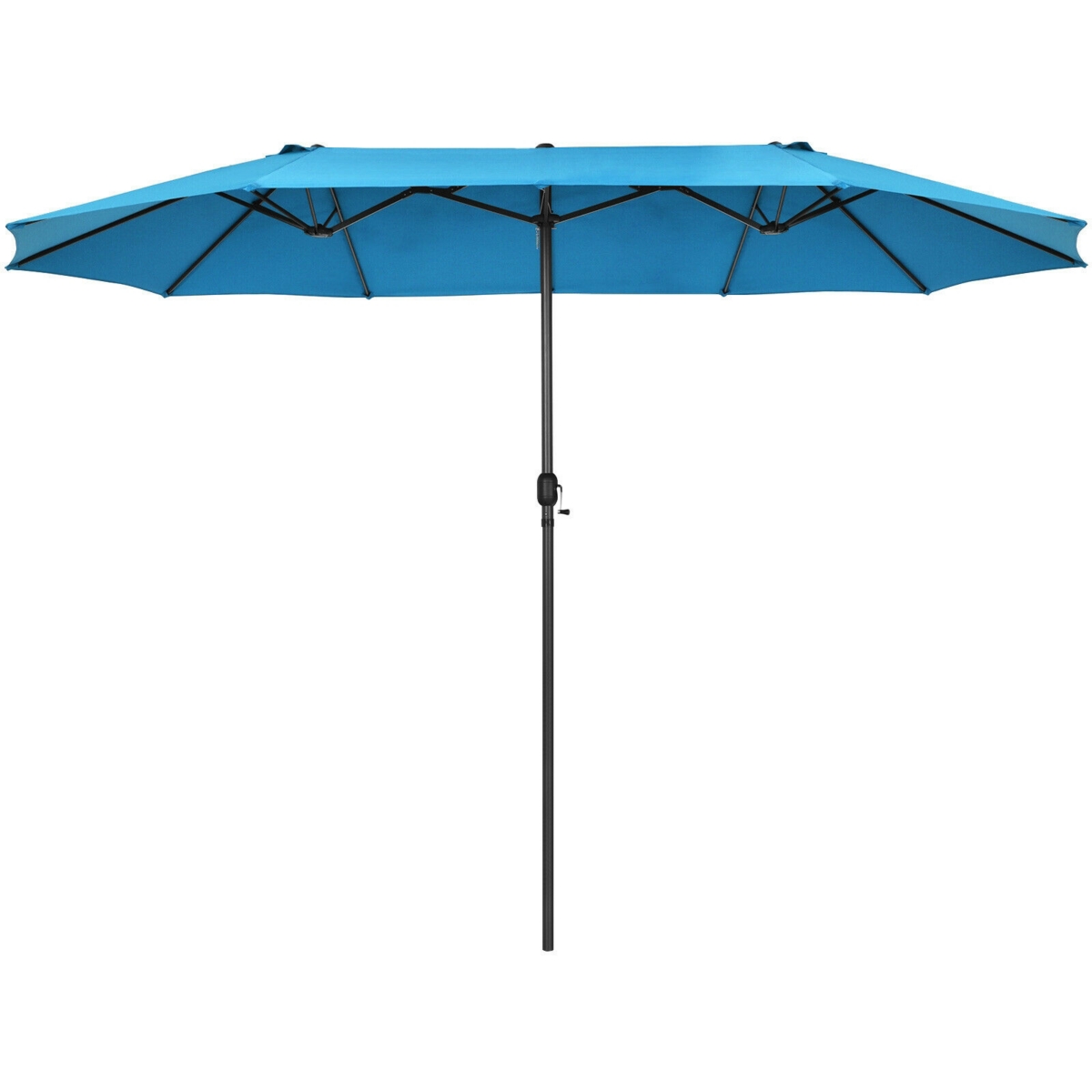 Click here for Patio Double-Sided Umbrella with Hand-Crank for Ea... prices