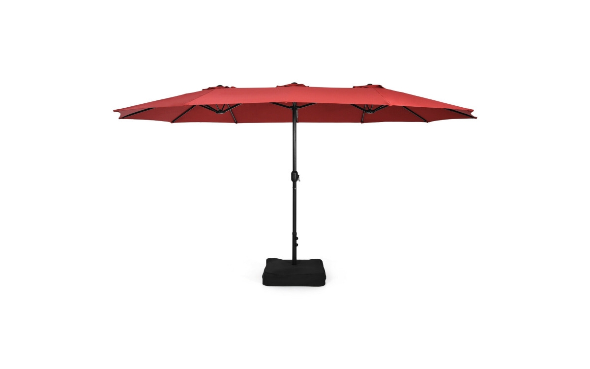 Click here for 15 Feet Double-Sided Twin Patio Umbrella with Cran... prices