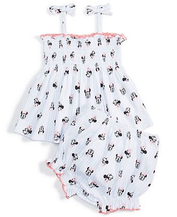 Disney Baby Minnie Mouse Printed Top & Bloomers, 2 Piece Set - Macy's
