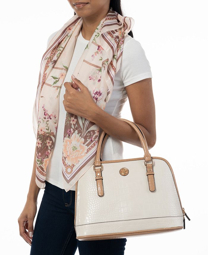 Giani Bernini Women's Garden Botanical Printed Square Scarf - Macy's