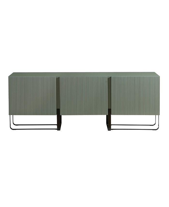 Furniture of America 60" MDF Milo Modern Composite Three Cabinet TV ...