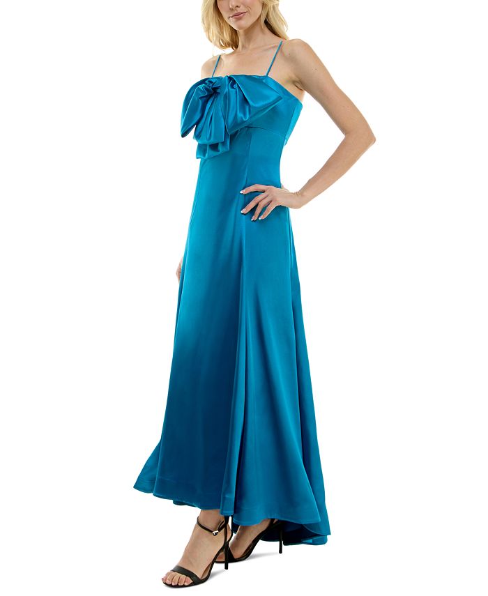 Taylor Women's Exaggerated-Bow Satin-Stretch Ball Gown - Macy's