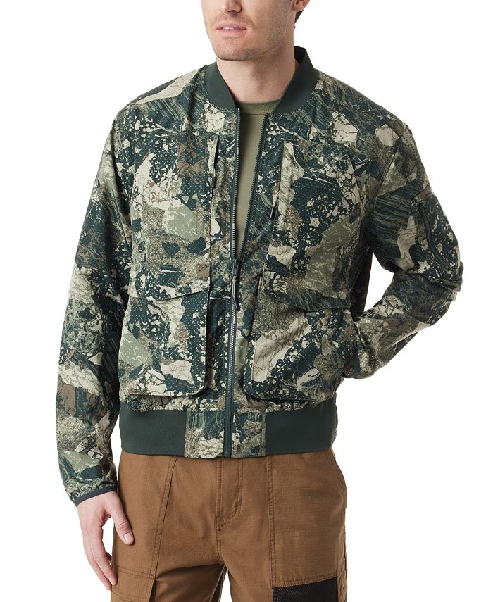 BASS OUTDOOR Men's Easy-Pack Travel Camo Bomber Jacket - Macy's