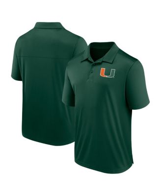 Men's Fanatics Green Miami Hurricanes Left Side Block Polo Shirt - Macy's