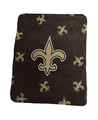 New Orleans Saints 50" x 60" Repeating Logo Classic Plush Throw Blanket ...