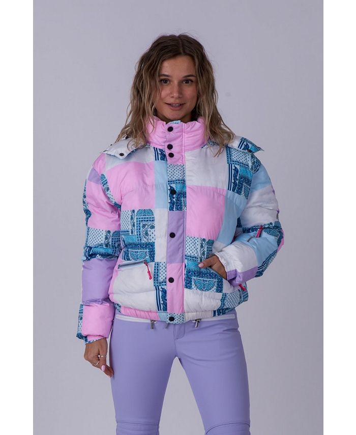 OOSC Women's Patchwork Chic Puffer Jacket - Macy's