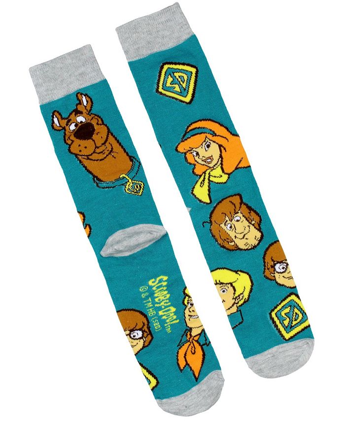 Scooby-Doo Adult Unisex Logo and Character 3 Pack Mid-Calf Crew Socks ...