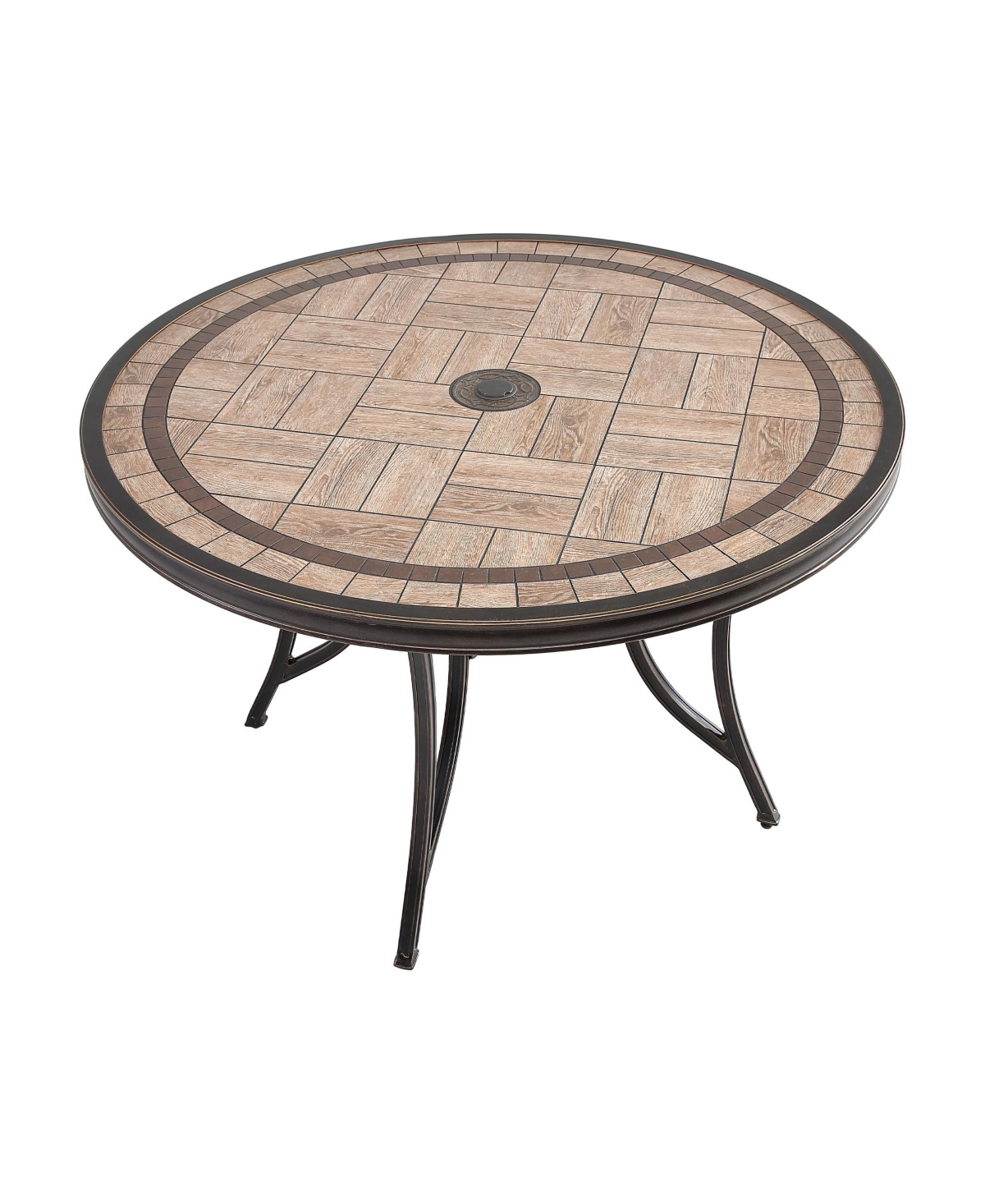 Click here for Mondawe 48 Round Aluminum Outdoor Patio Dining Tab... prices