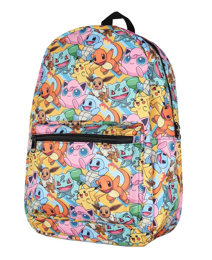Pokemon Backpack Pikachu Squirtle Jigglypuff Eevee Bulbasaur Charm ...