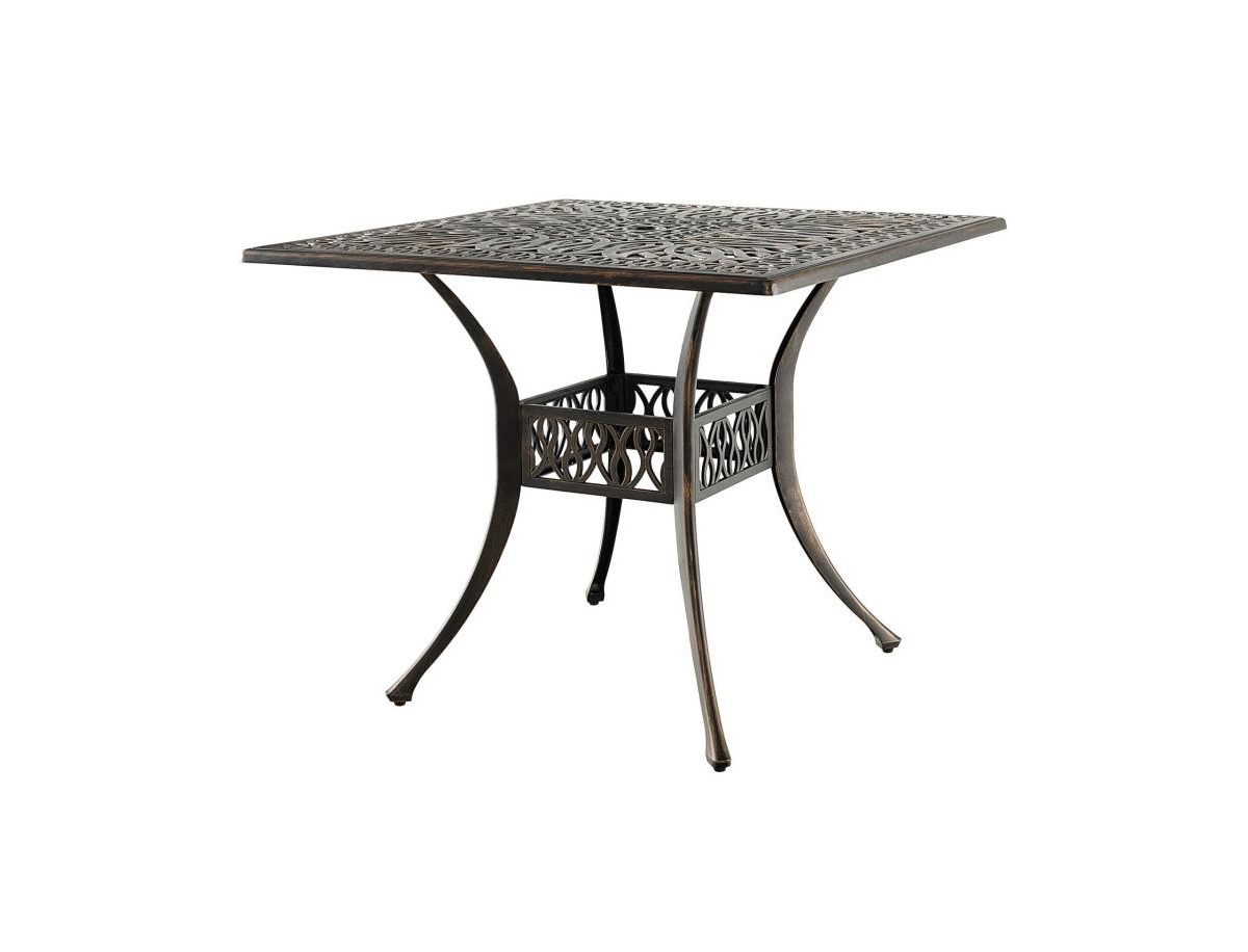 Click here for 35.4 Inch Aluminum Patio Square Dining Table with... prices