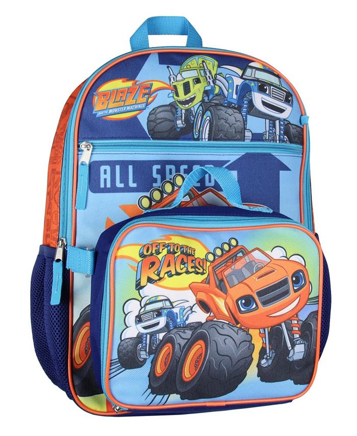 Blaze and the Monster Machines Backpack 5 pc Set Lunch Box Pencil Case ...