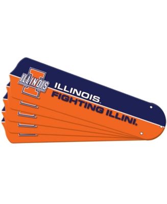 Ceiling Fan Designers New NCAA ILLINOIS FIGHTING ILLINI 52 in. Ceiling ...