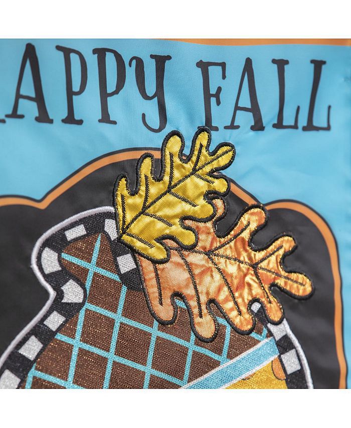 Evergreen Happy Fall Acorn Garden Applique Flag - Macy's