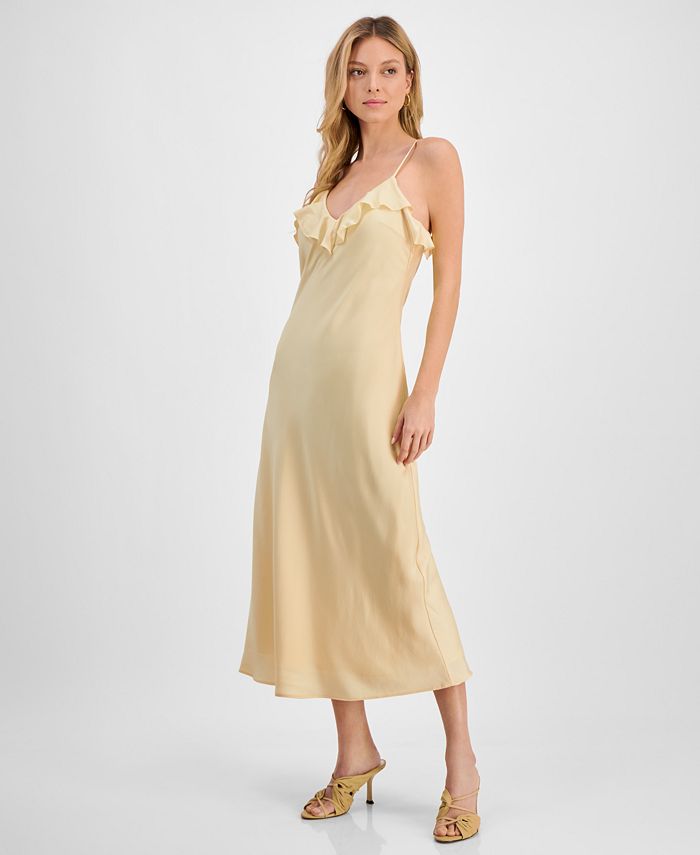Lucy Paris Women's Sienna Ruffled Slip Dress - Macy's