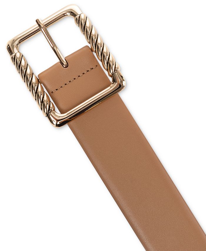 I.N.C. International Concepts Metal Wrapped Buckle Belt, Created for ...