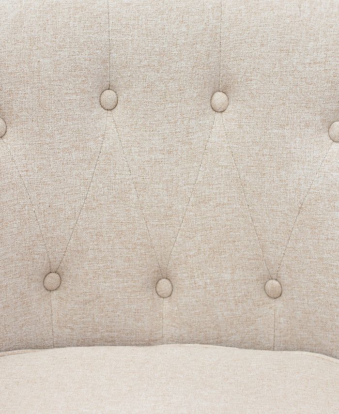 Martha Stewart Collection Martha Stewart Fayette 35" Tufted Fabric ...