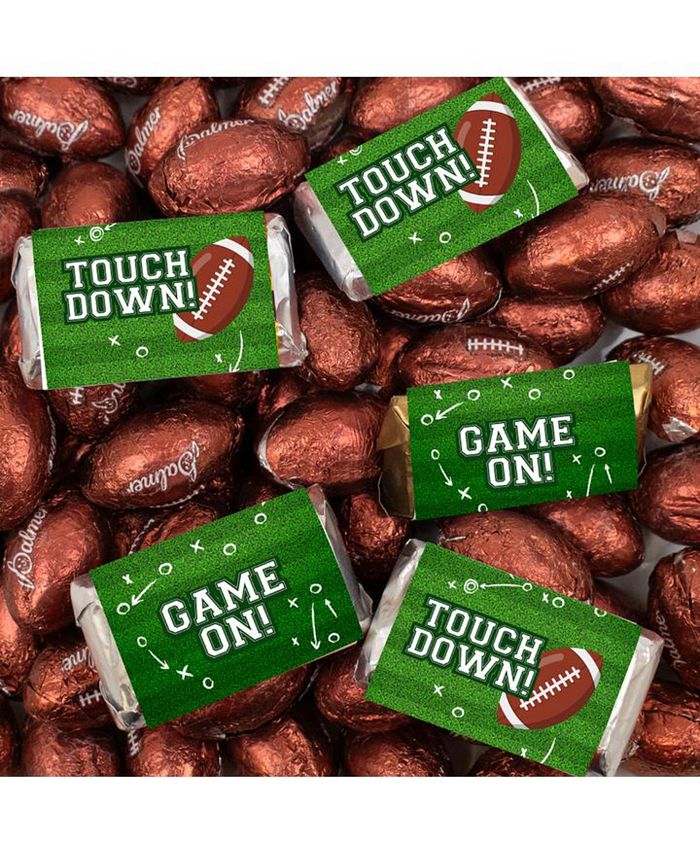 Just Candy 131 Pcs Football Party Candy Favors Hershey's Miniatures and ...
