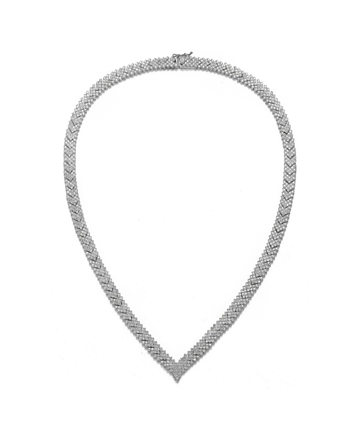 Click here for Sterling Silver with White Gold Plated Clear Round... prices