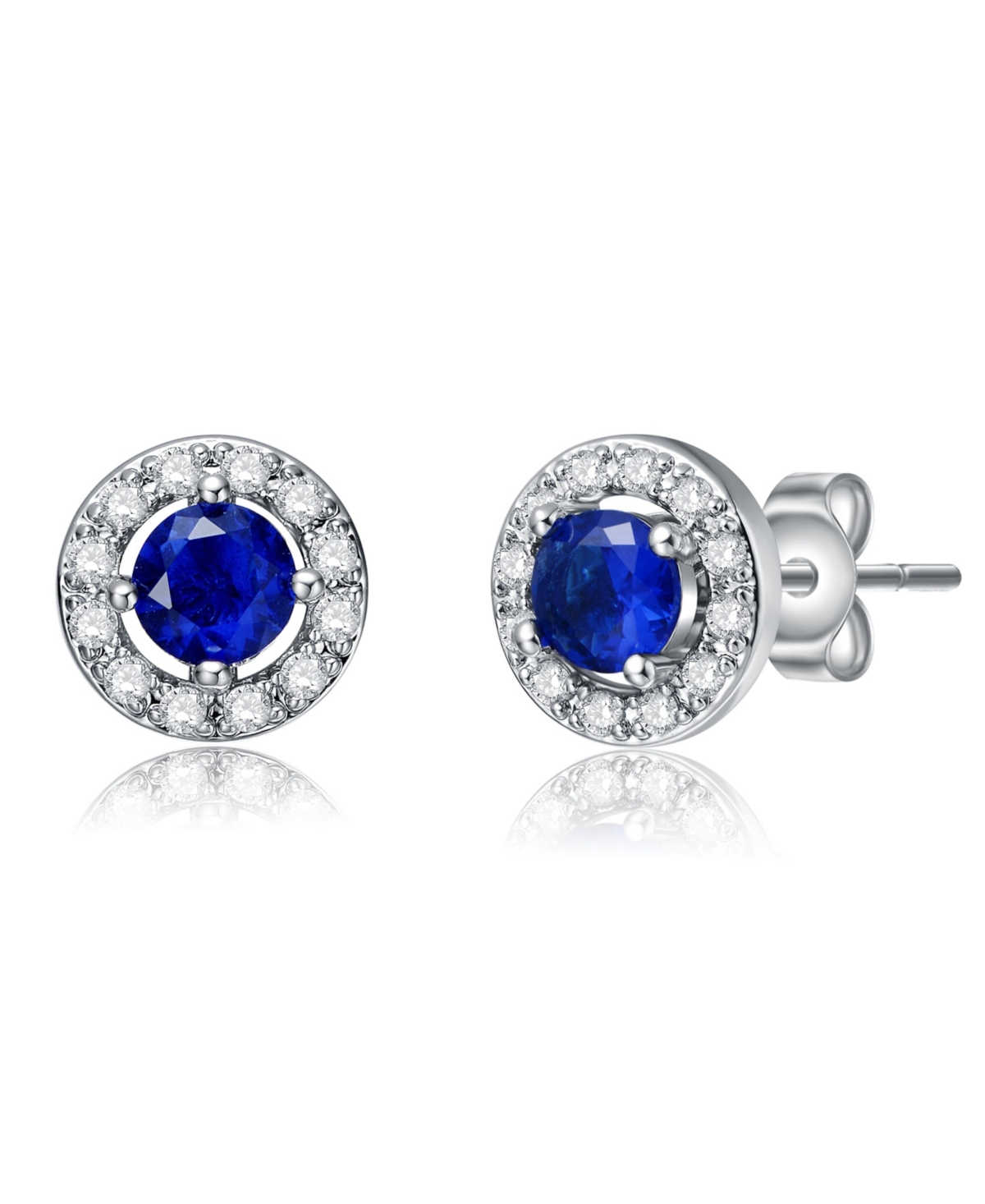 Click here for Rachel Glauber Cubic Zirconia Elegant Halo Stud Ea... prices