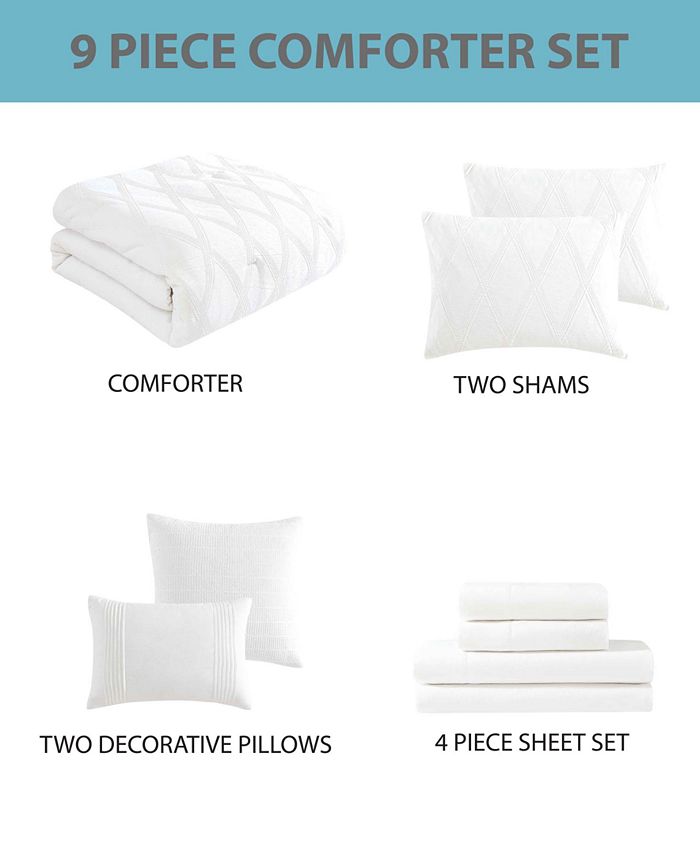 Hallmart Collectibles Goranna 9-Pc. Comforter Set, King - Macy's