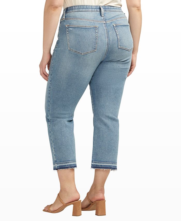 JAG Plus Size Eloise Mid Rise Cropped Bootcut Jeans - Macy's