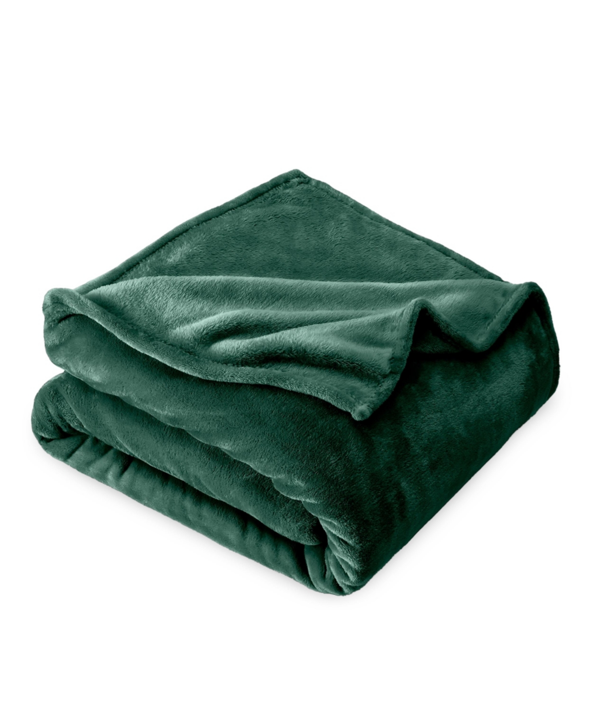 Click here for Bare Home Fleece Microplush Blanket - Forest green prices