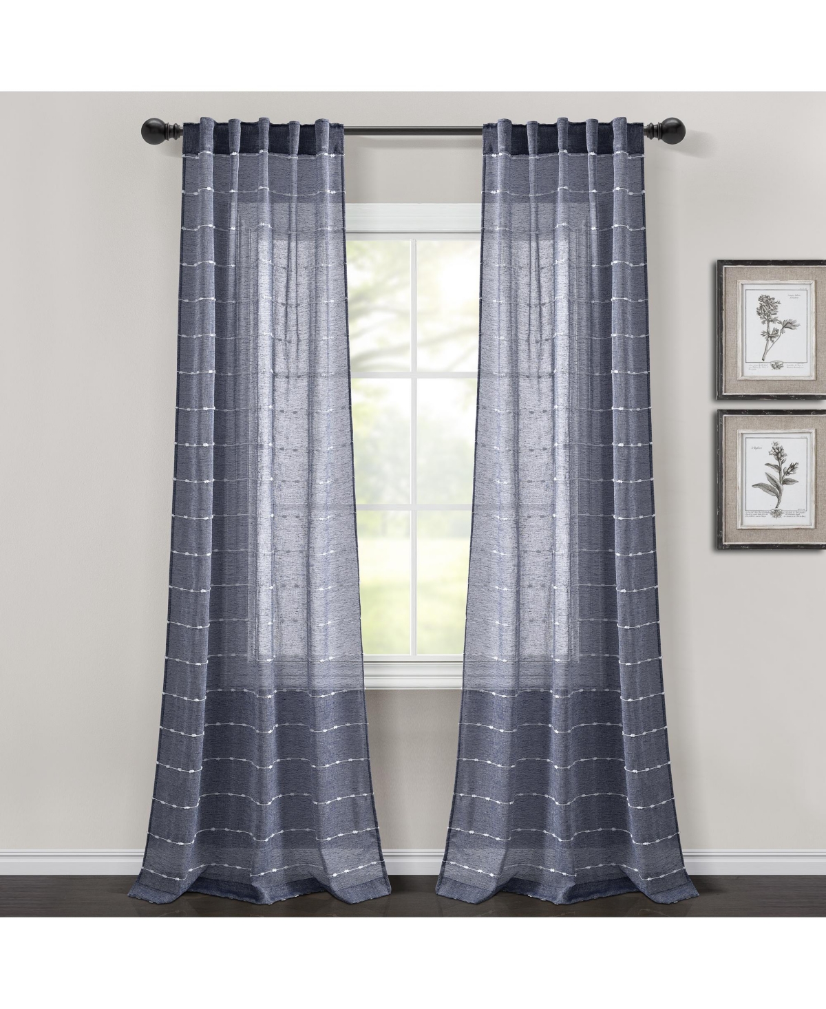 Click here for Farmhouse Textured Back Tab/Rod Pocket Sheer Windo... prices