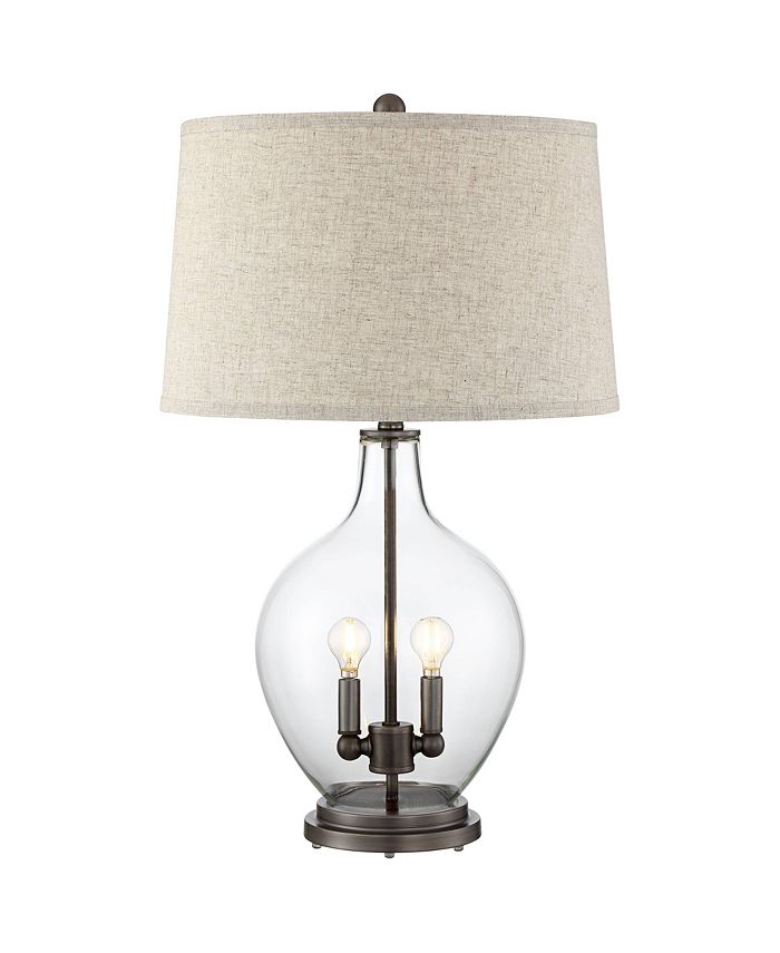 Regency Hill Becker Cottage Style Table Lamp with Nightlight LED ...