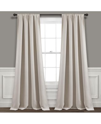 Insulated Rod Pocket Blackout Window Curtain Panels - Macy's