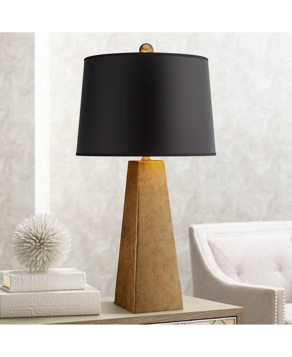 Click here for Possini Euro Design Obelisk Modern Table Lamp 26&#... prices