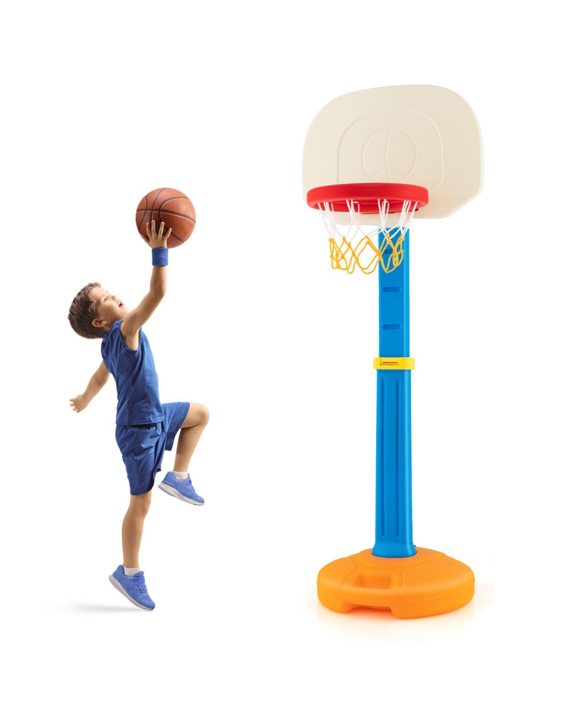 Click here for Kids Children Basketball Hoop Stand - Blue prices