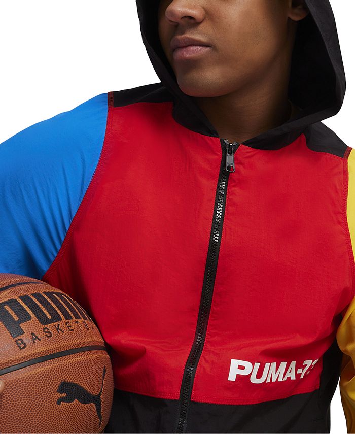 Puma Men's Winners Circle Colorblocked Full-Zip Hooded Jacket - Macy's