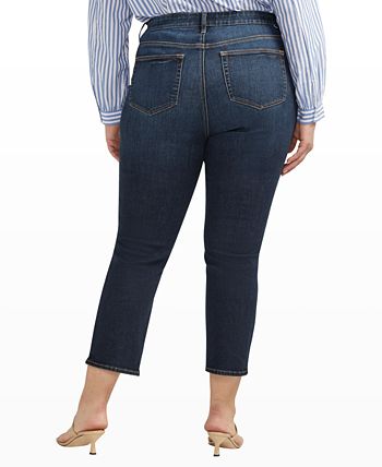 JAG Plus Size Ruby Mid Rise Straight Cropped Jeans - Macy's