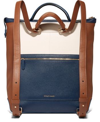 Cole Haan Grand Ambition Large Leather Backpack - Macy's