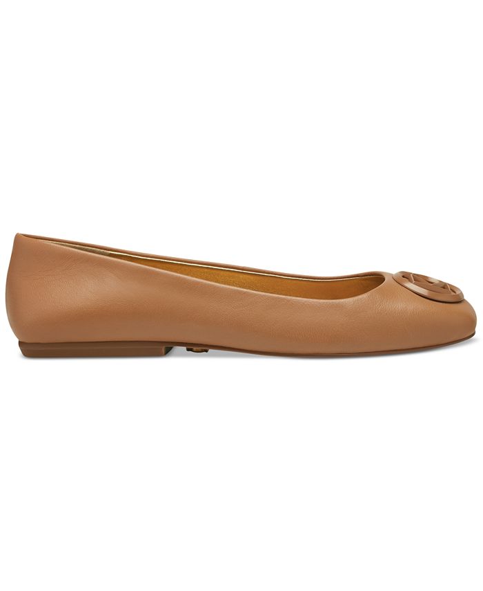 Donna Karan New York Women's Kylee Logo Leather Ballet Flats - Macy's