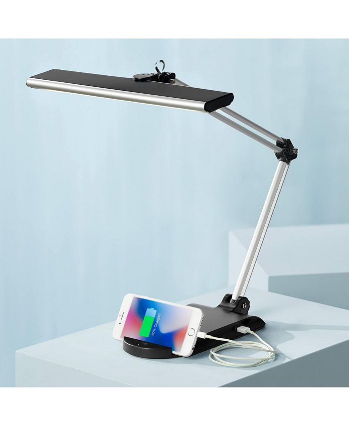 360 Lighting Flynn Modern Task Desk Lamp with USB Charging Port and ...