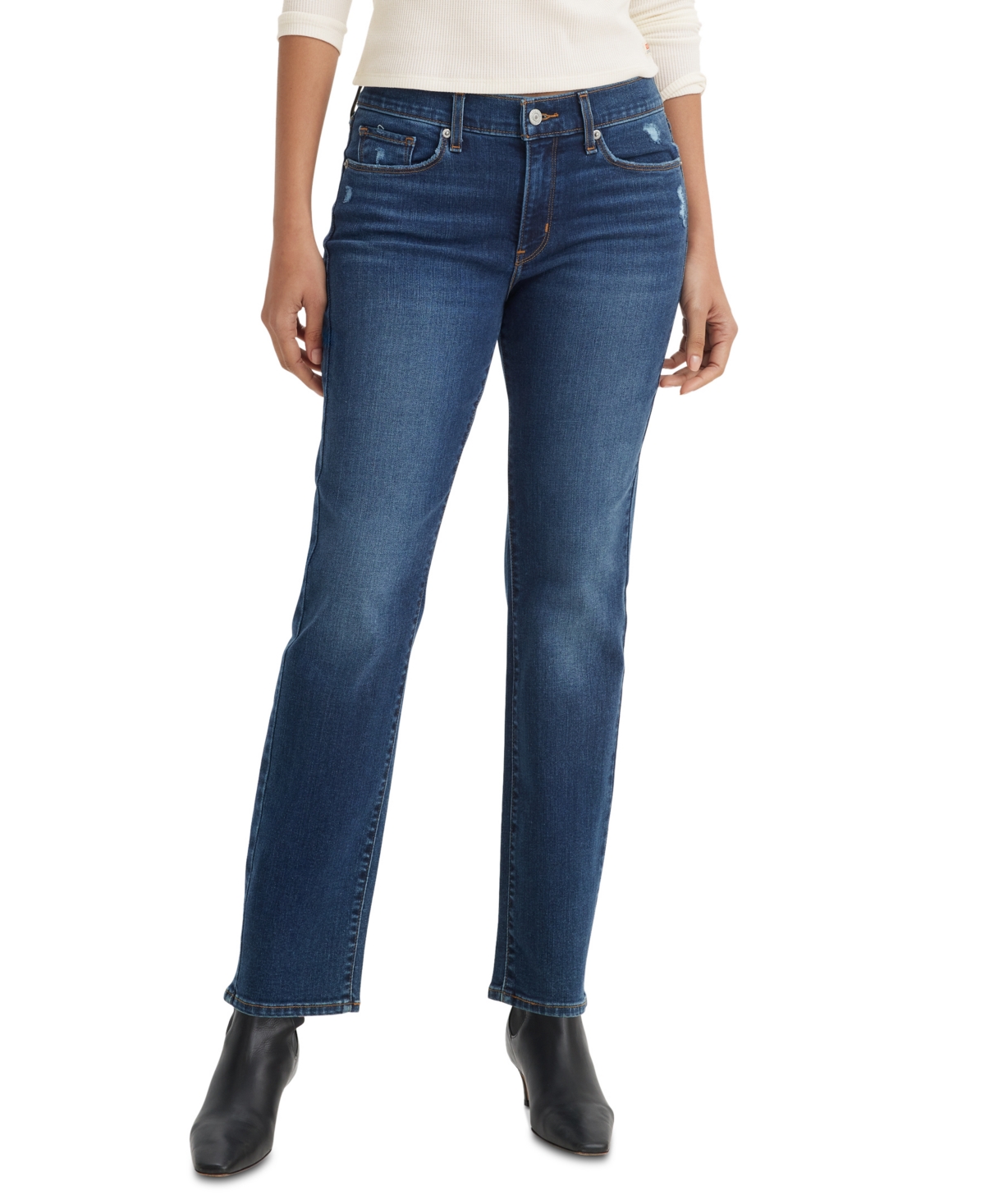 Click here for Levis Womens Classic Mid Rise Straight-Leg Jeans -... prices